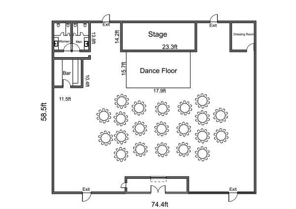 Venue Layout Chateauxvenue Event Hall